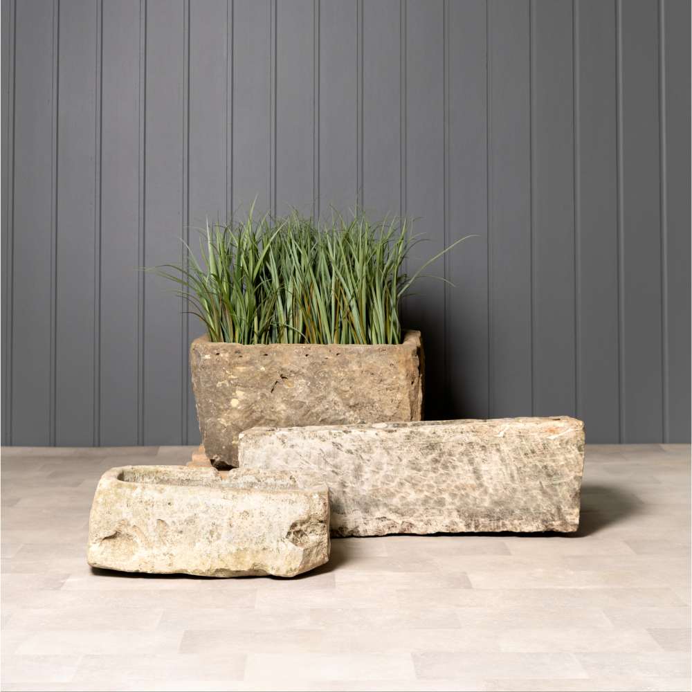 Rectangle Limestone Planters – The Balcony Garden