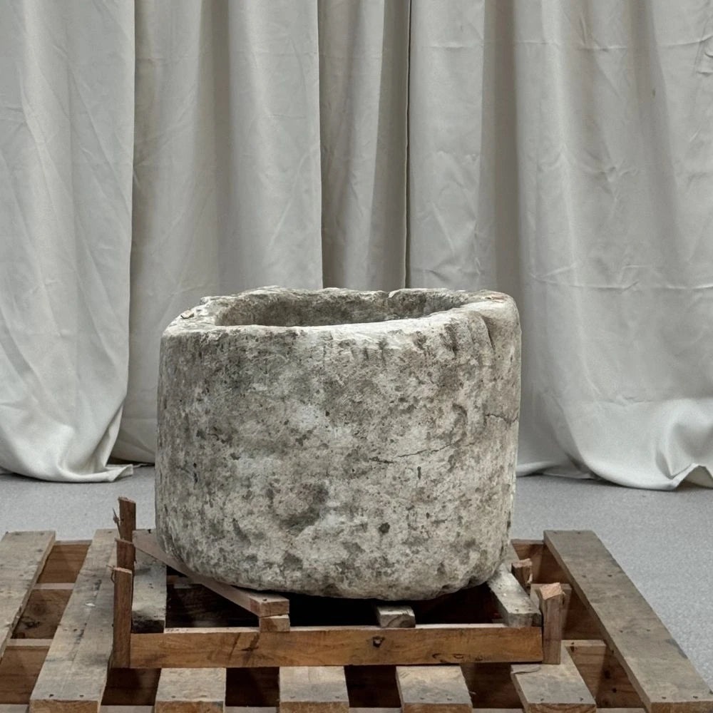 Antique Limestone Planters – The Balcony Garden