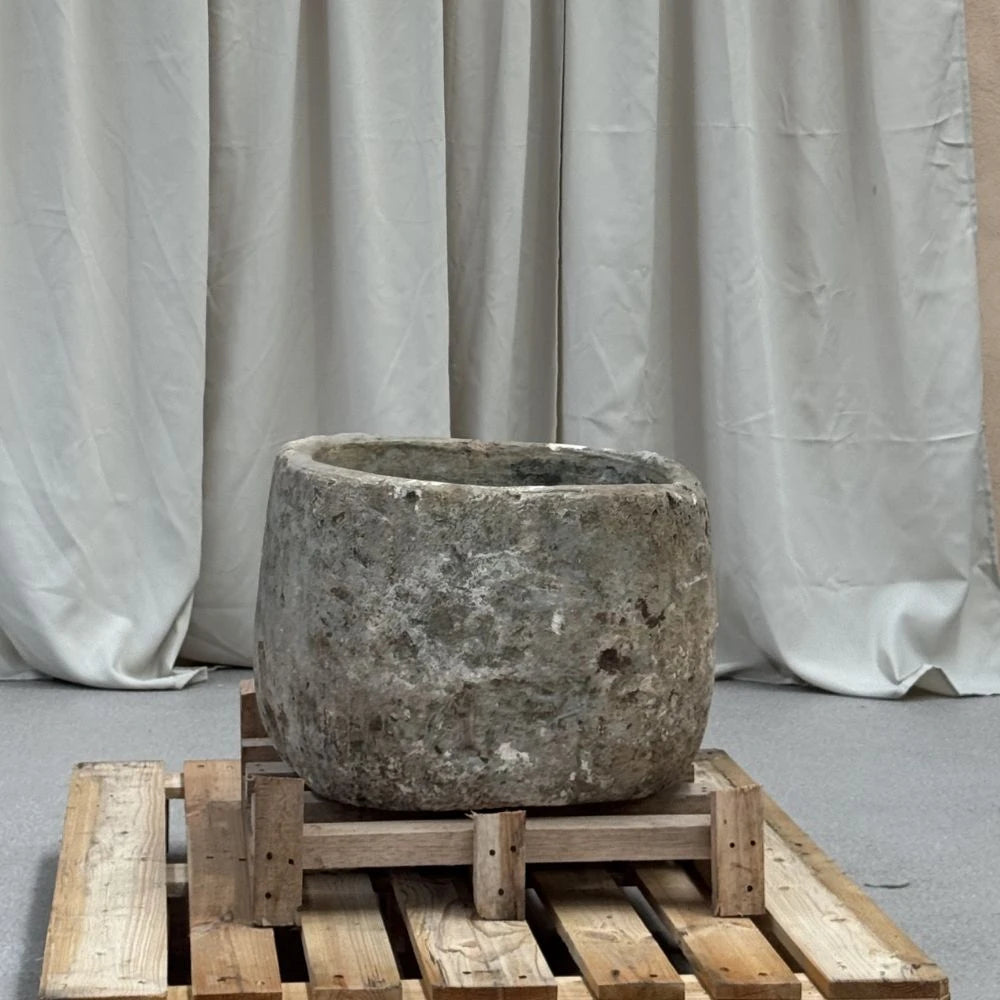 Antique Limestone Planters – The Balcony Garden